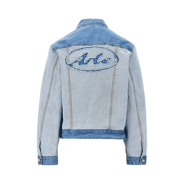 ARTE Inside-out Denim Jacket With Logo Patch