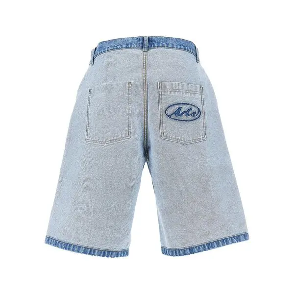 ARTE Inside-out Denim Wide Leg Shorts