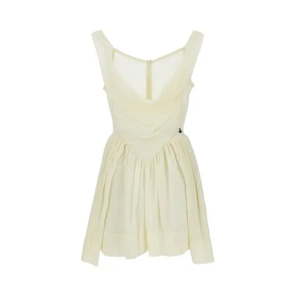 VIVIENNE WESTWOOD Sleeveless Muslin Mini Dress