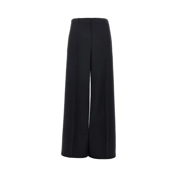 THE ROW Dender Wool Gabardine Wide Leg Pants