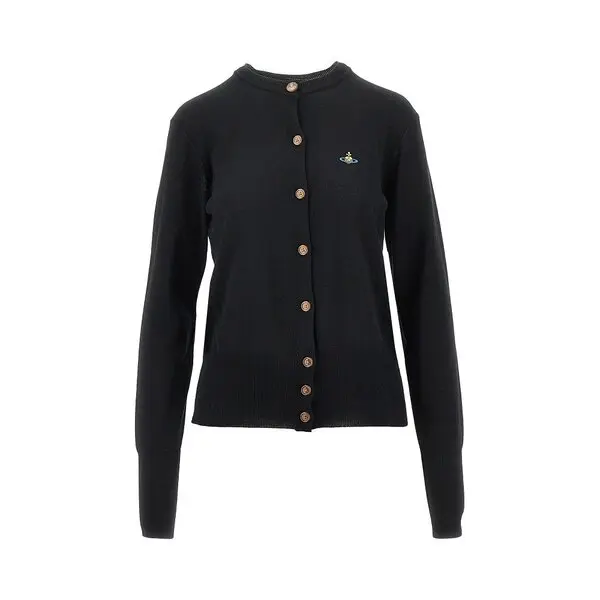 VIVIENNE WESTWOOD Bea Cotton Cardigan - Black