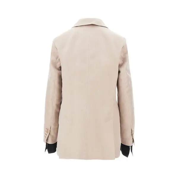 Max Mara Linen And Organdy Double-breasted Jacket