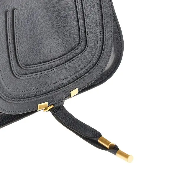 Chloé Grained Leather 'marcie' Small Bag - Blue