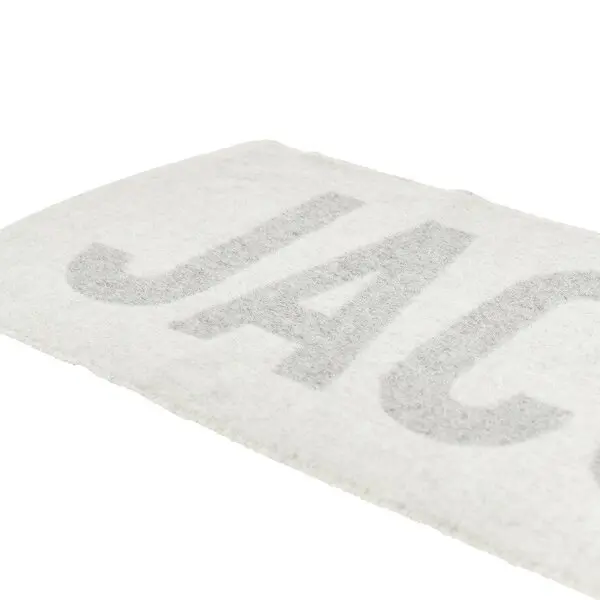 Jacquemus Jacquard Logo Wool Scarf - Grey