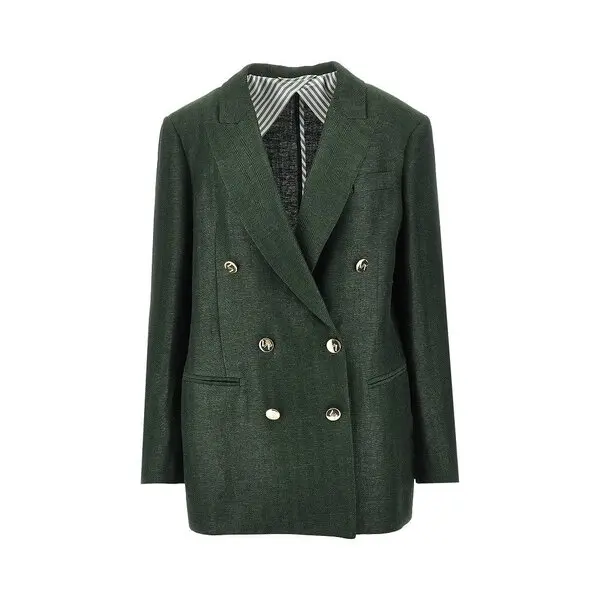 VITOVI Victory Herringbone Double-breasted Blazer