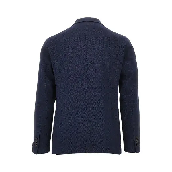 Tagliatore Chevron Wool-blend Double-breasted Jacket
