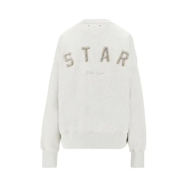 GOLDEN GOOSE Embellished Logo Oversized Sweatshirt