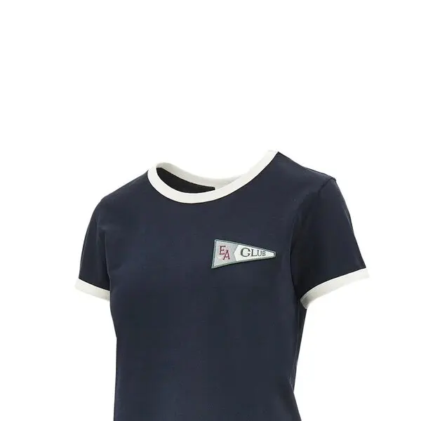 Emporio Armani Cotton Jersey T-shirt With Ea Club Patch