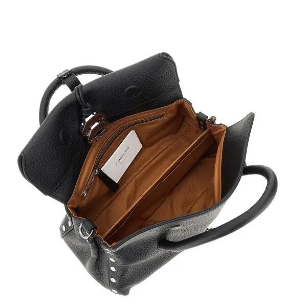 ZANELLATO Small Dotta Leather Bag - Black