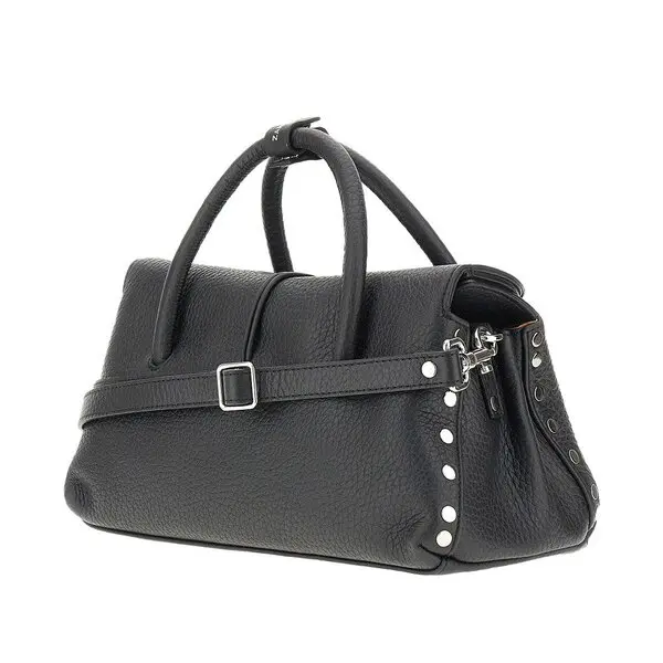 ZANELLATO Small Dotta Leather Bag - Black