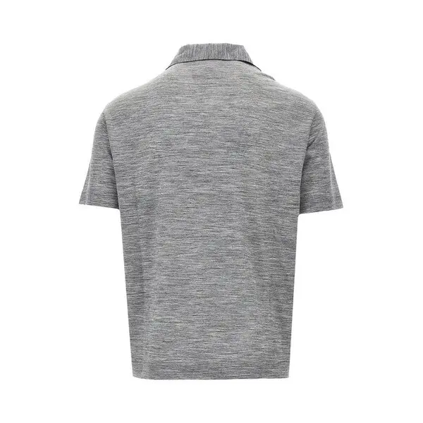 Emporio Armani Wool Jersey Polo Shirt An