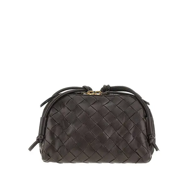 Bottega Veneta Intrecciato Leather Pouch - Brown