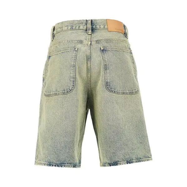 SUNFLOWER Super Wide Leg Denim Bermuda Shorts
