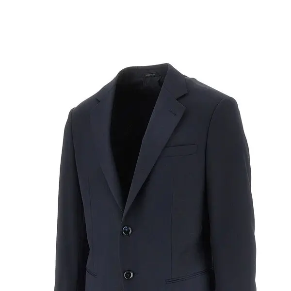 Giorgio Armani Soho' Virgin Wool Tailored Suit - Blue