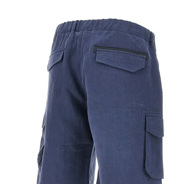 Sease Linen Cargo Shorts With Belt