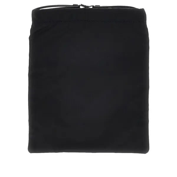 Prada Re-nylon Pouch With Saffiano Leather - Black