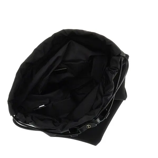 Prada Re-nylon Pouch With Saffiano Leather - Black