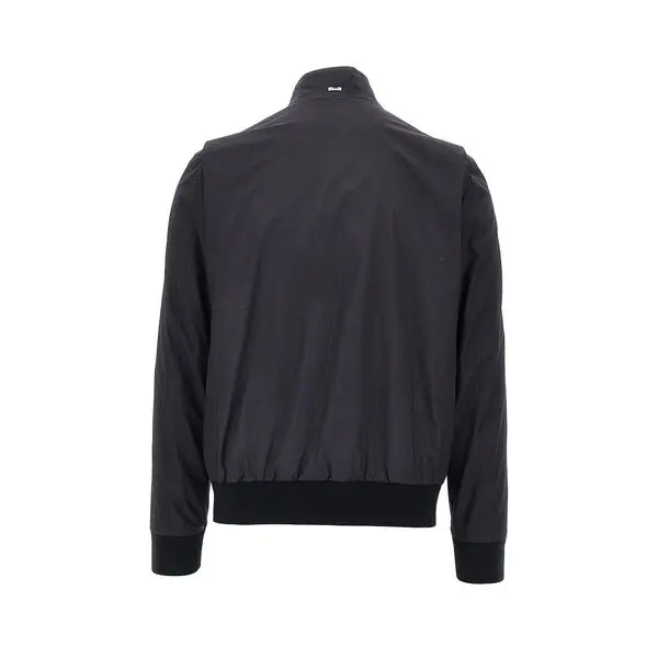 Herno Stretch Cotton Bomber Jacket - Blue