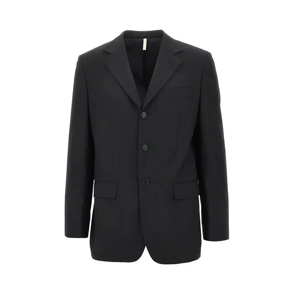 SUNFLOWER Tropical Wool Jacket - Black
