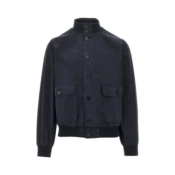 Aspesi Cotton Canvas Bober Jacket - Blue