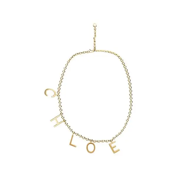 Chloé Letters Jewel Belt - Gold