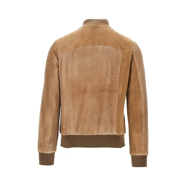 DACUTE Suede Leather Bomber Jacket