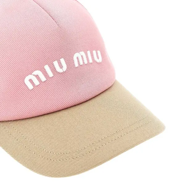 Miu Miu Baseball Cap With Logo Embroidery - Pink | Editorialist