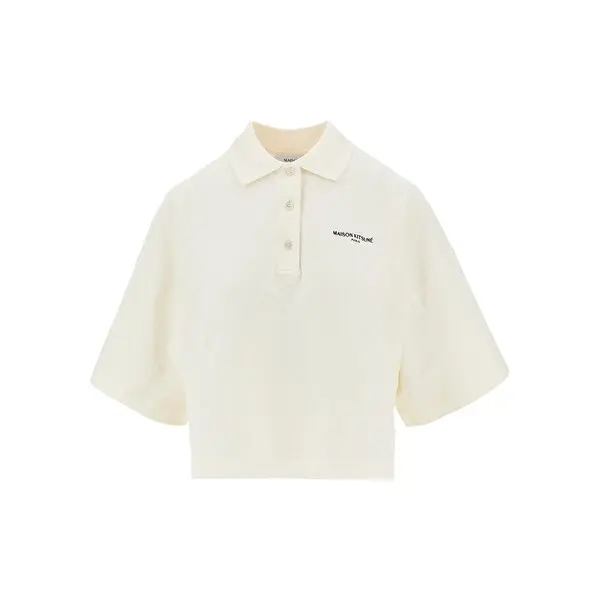 Maison Kitsuné Embroidered Cotton Piquet Polo Shirt