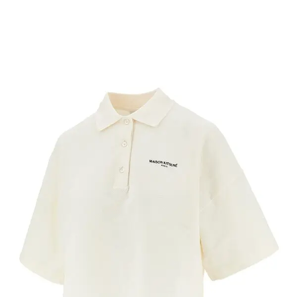 Maison Kitsuné Embroidered Cotton Piquet Polo Shirt