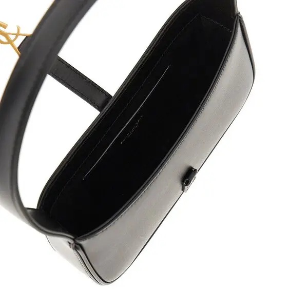 Saint Laurent Le 5 À 7 Leather Mini Bag - Black