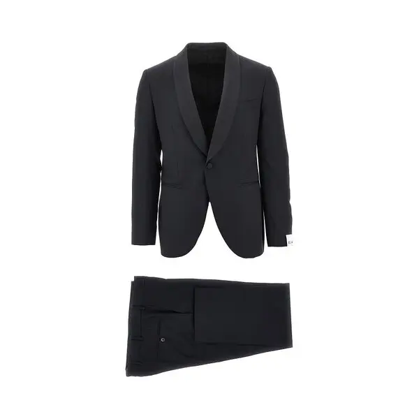 LUIGI BIANCHI Wool Suit With Satin Details