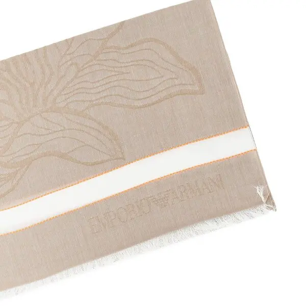 Emporio Armani Jacquard Cotton-blend Scarf