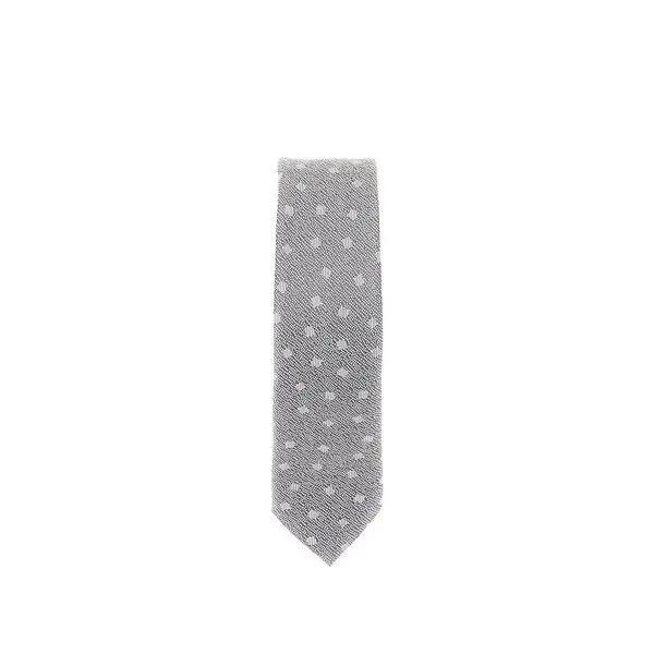 Emporio Armani Jacquard Silk Necktie - Grey