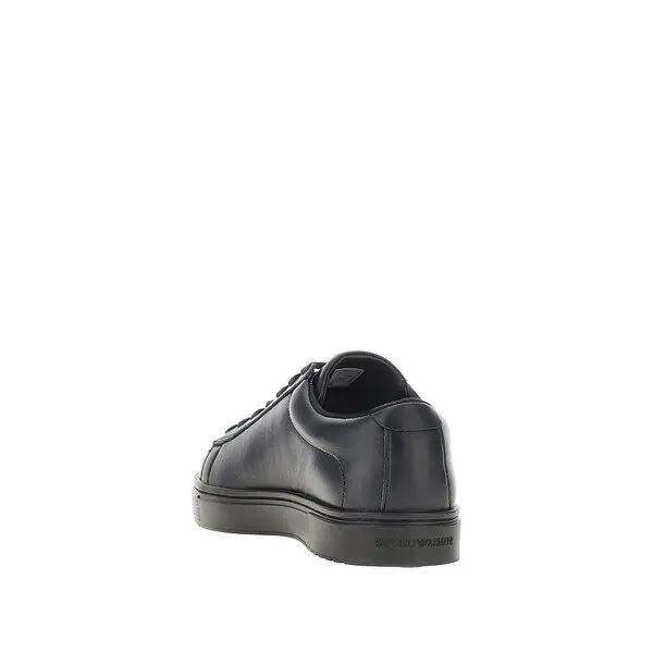 Emporio Armani Leather Lace-up Sneakers