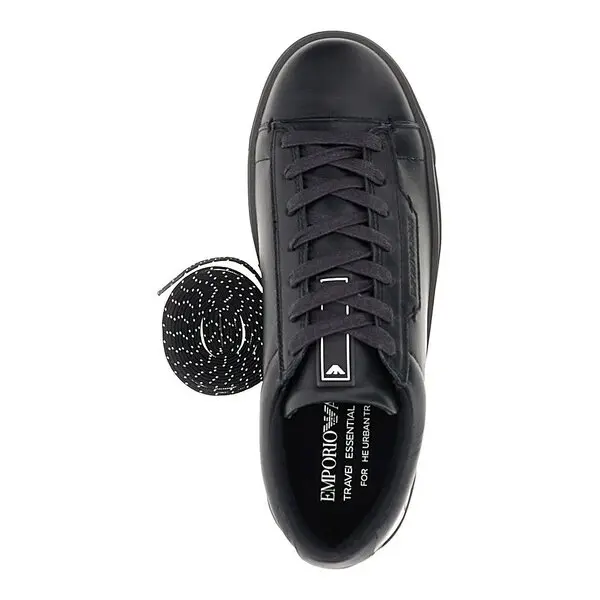 Emporio Armani Leather Lace-up Sneakers