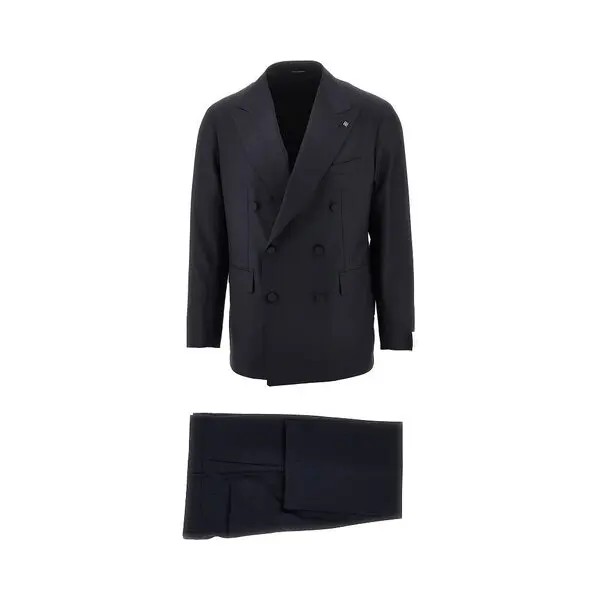 Tagliatore Super 110's Wool Tailored Suit - Blue