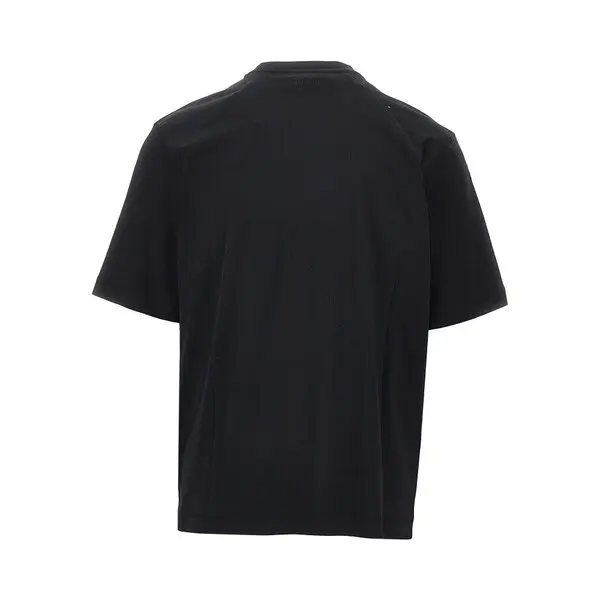 Herno Boxy Fit T-shirt With Nylon Pocket An - Black