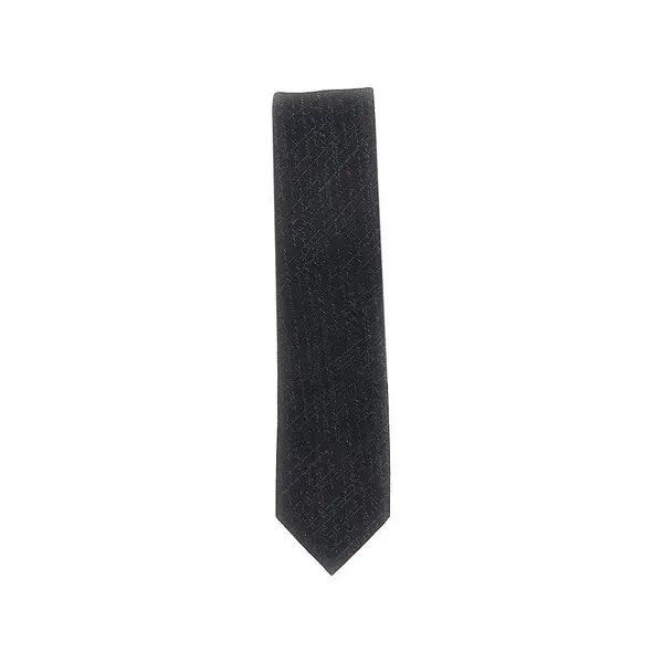 Emporio Armani Jacquard Silk Neck Tie - Black