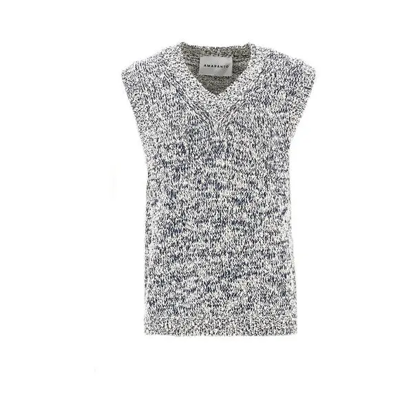 AMARANTO Mouliné Knit Vest