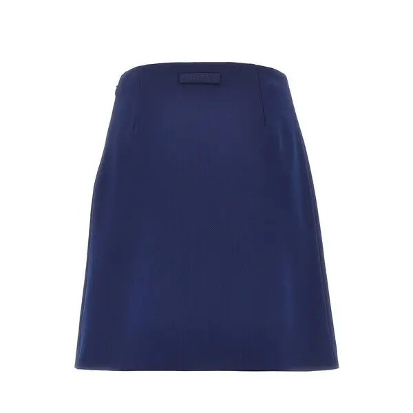 Miu Miu Tec Jersey Pleated Skirt