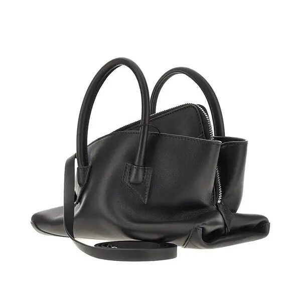 Attico La Passeggiata" Leather Mini Bag - Black
