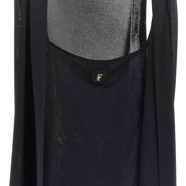 Alberta Ferretti Knitted Top With Cape Detailing