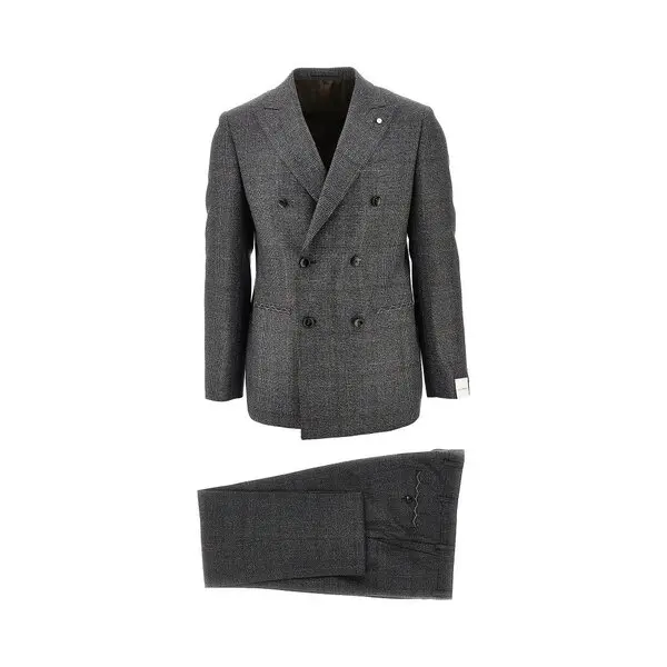 LUIGI BIANCHI Prince Of Wales Tailored Suit