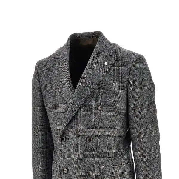 LUIGI BIANCHI Prince Of Wales Tailored Suit