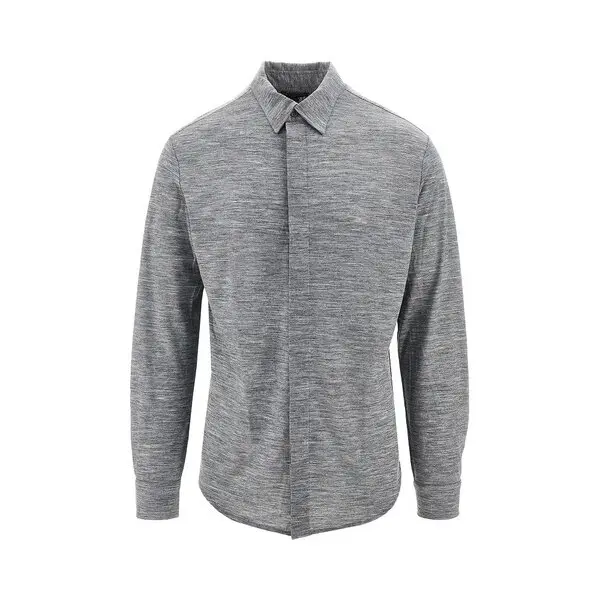 Emporio Armani Wool Jerey Hirt - Grey