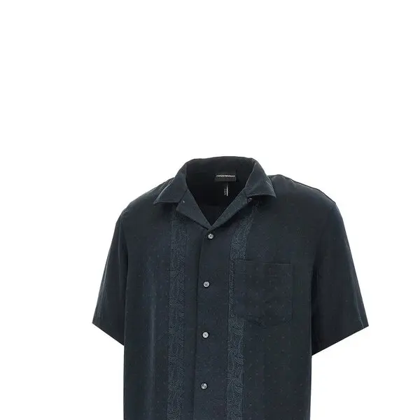 Emporio Armani Jacquard Paisley Fabric Shirt