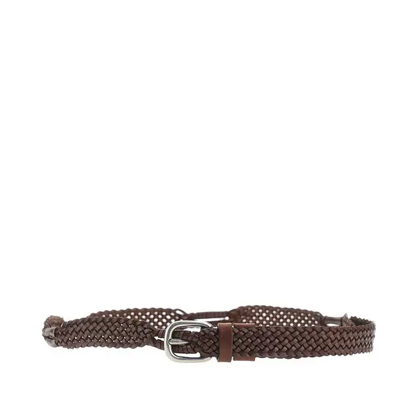 Brunello Cucinelli Braided Leather Belt - Brown