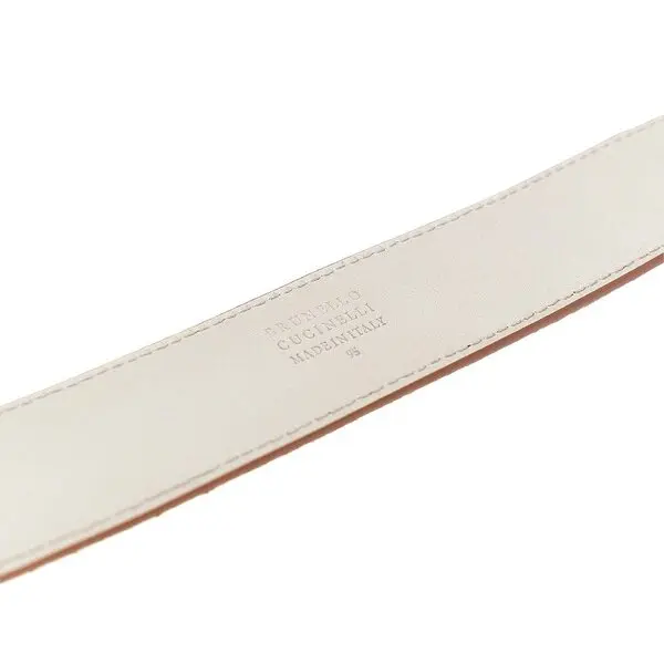 Brunello Cucinelli Two-tone Reversed Leather Belt