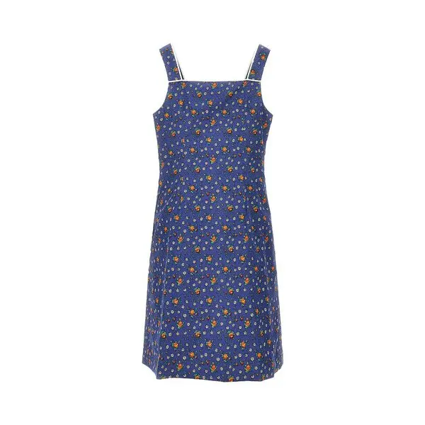 Miu Miu Floral Poplin Mini Dress