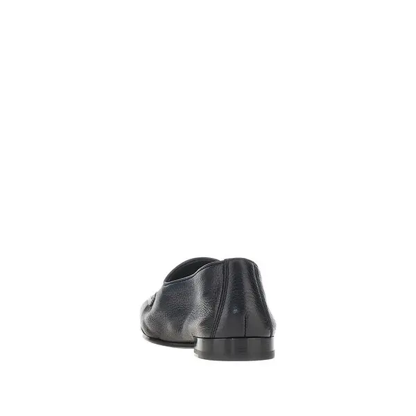 DOUCAL'S Grained Leather Loafers With Tassel Detailing - Blue